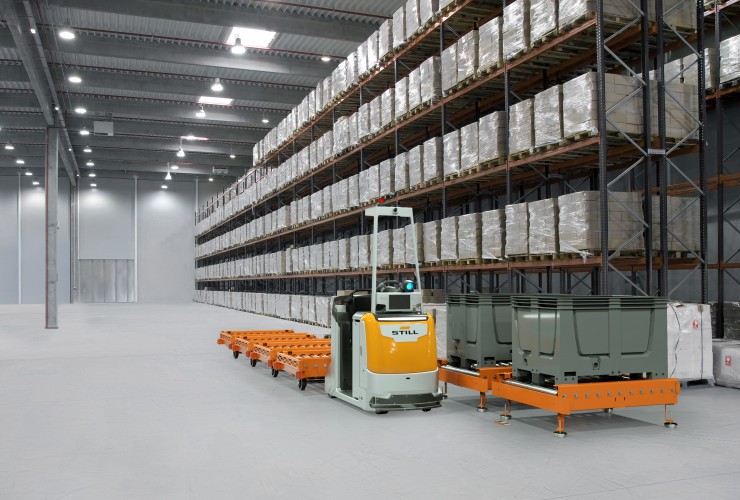 Routenzug mit LTX 50 & autom. Be- und Entladung